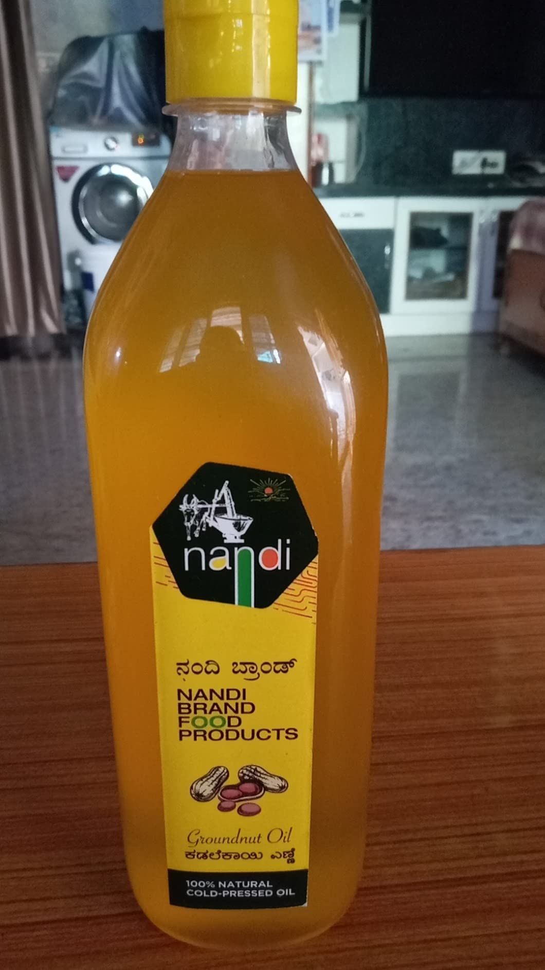 NANDI BRAND FOOD PRODUCTS Cold Pressed Groundnut oil (1 Liter) : Amazon ...