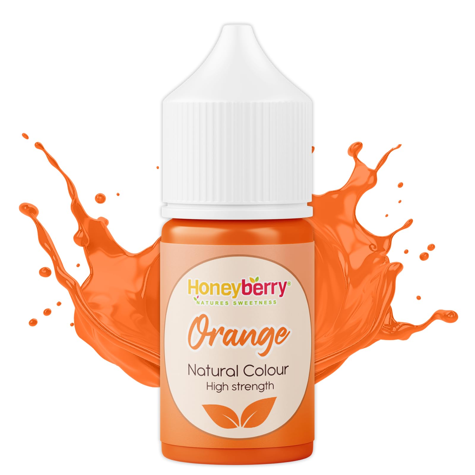 HONEYBERRY 30ml Natural Orange Food Colouring - High Strength Liquid ...