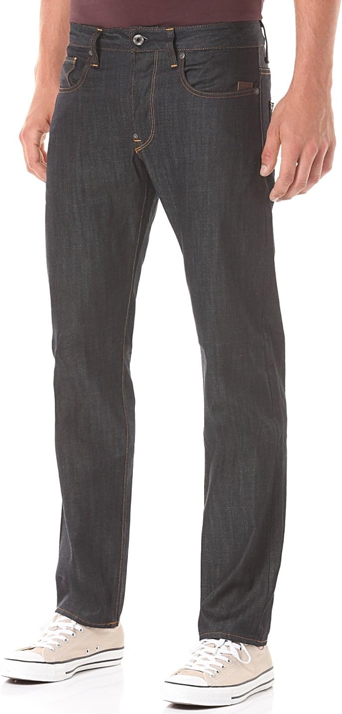 G-STAR RAW Men's Attacc Straight Fit Jean in Brooklyn Denim Raw, Raw ...