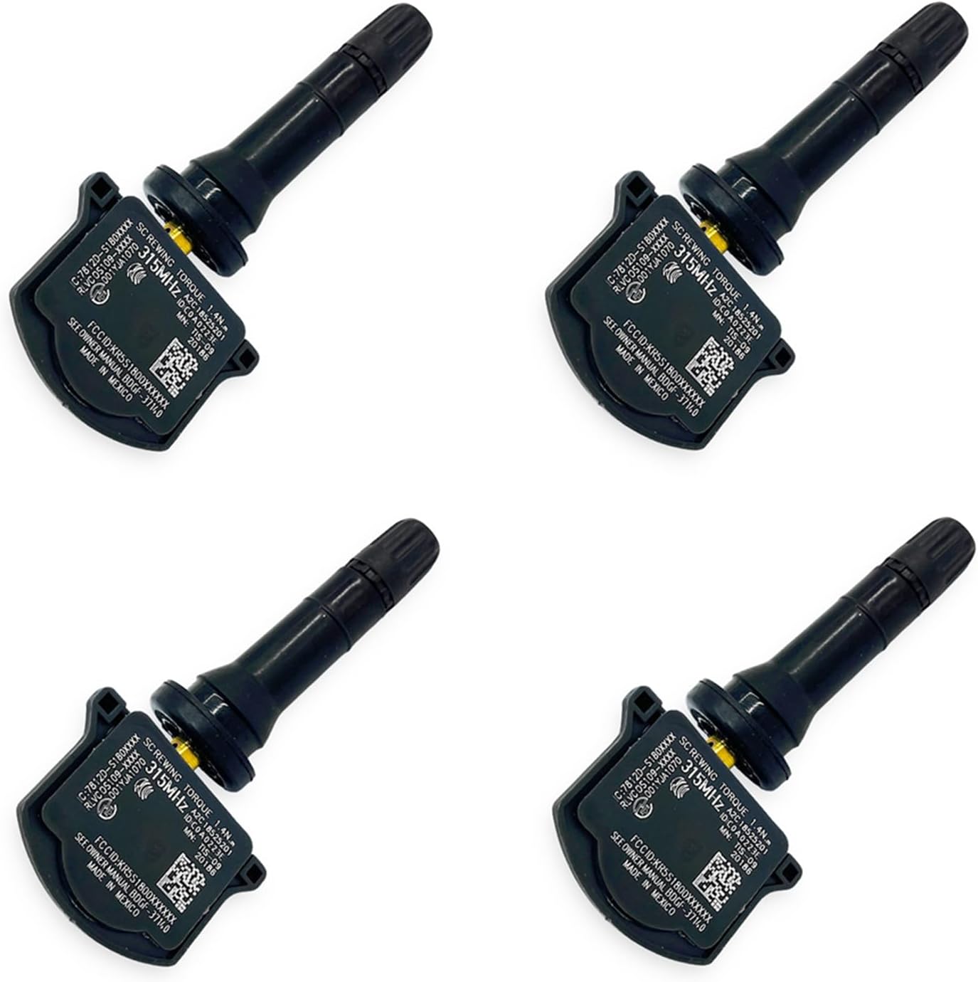 4pcs Car Tire Pressure Monitor Sensor TPMS Monitoring OEM BDGF37140 ...