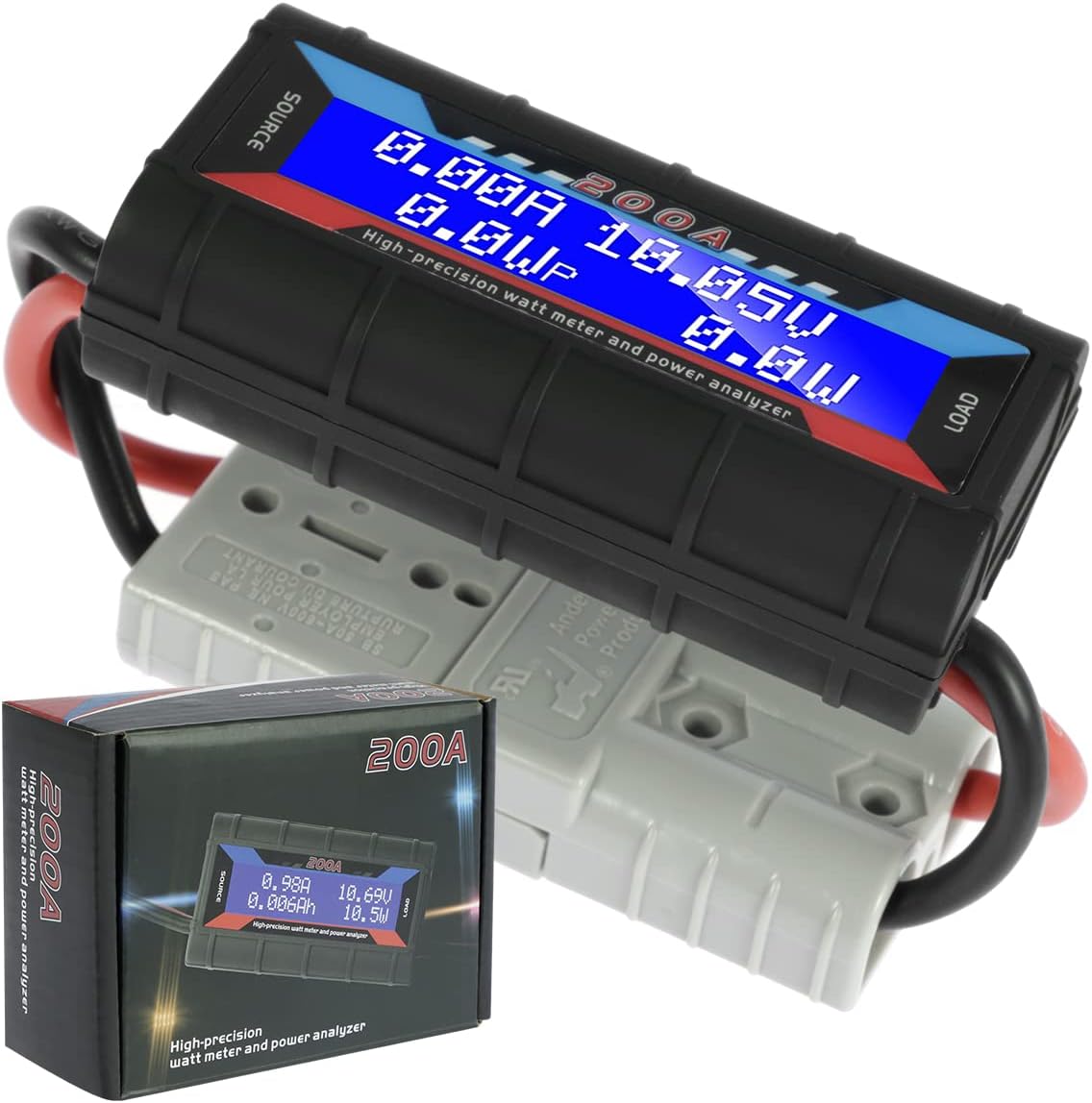 KNFFSAAJL 200A DC Digital Monitor Professional DC Battery Monitor Meter ...