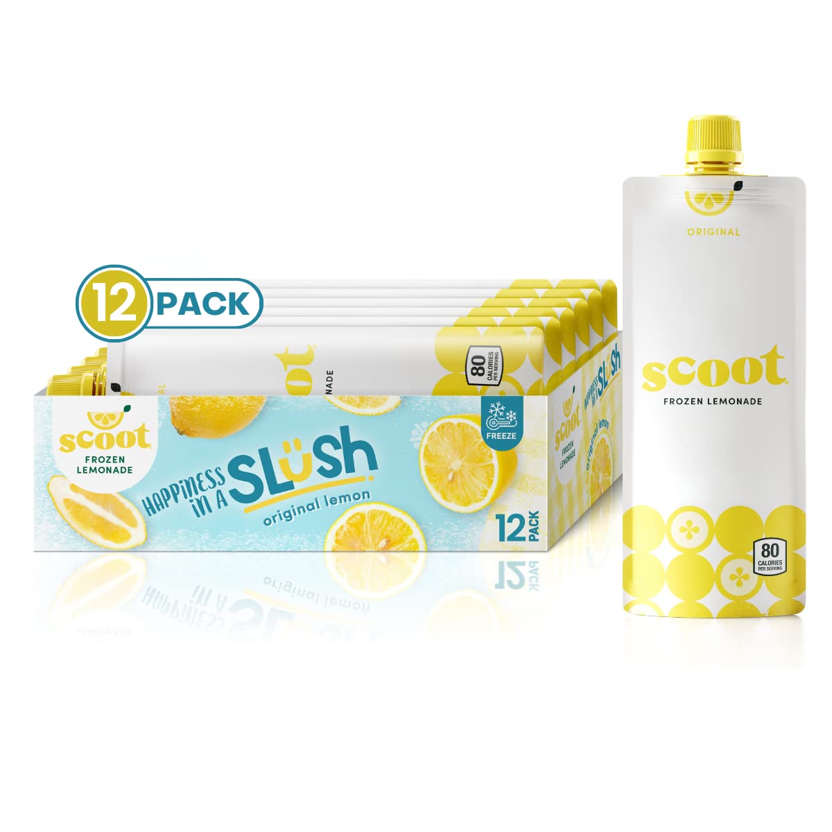 Amazon.com: Scoot Frozen Lemonade 12 Pack: Original Lemon 12-3.25-ounce ...