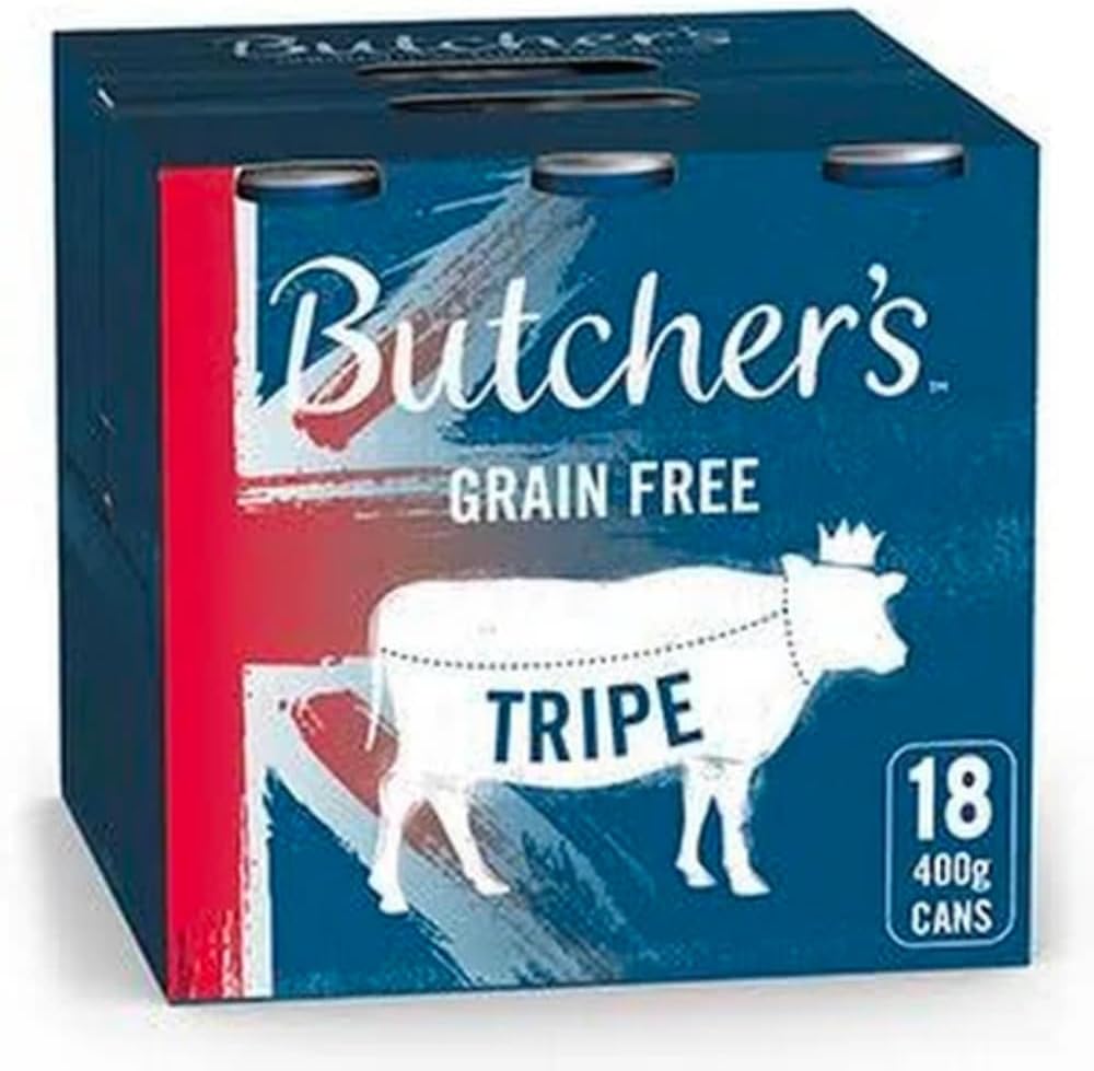 Butchers Original Tripe Mix Recipes Dog Food Tins 400g (Pack of 18 ...