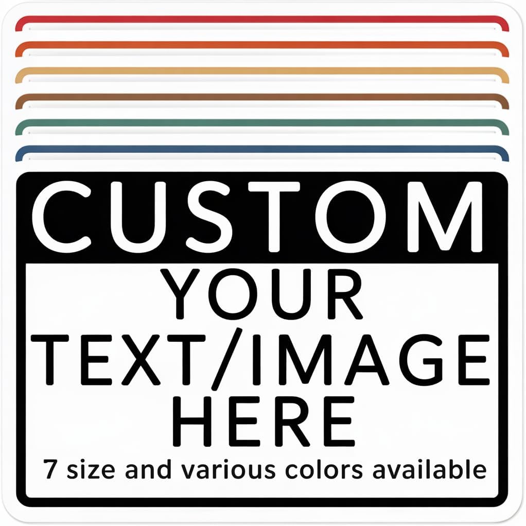 Amazon.com: Custom Aluminum Signs – Personalized Weatherproof Metal ...