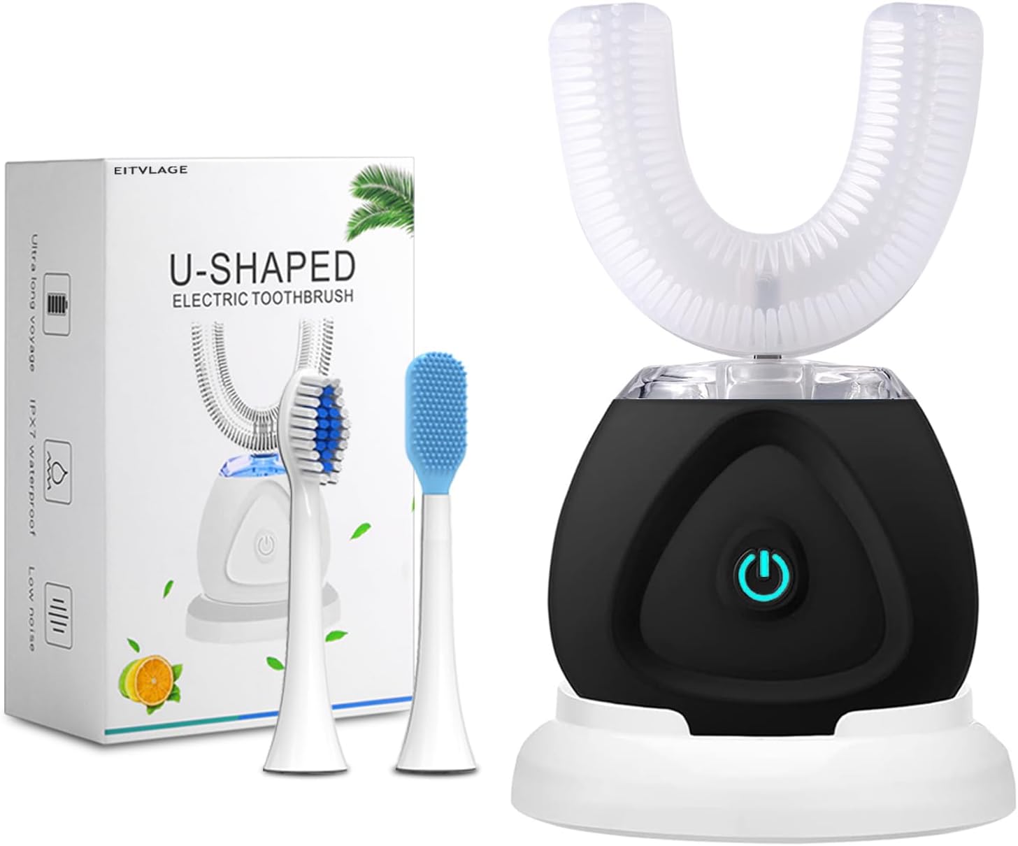 Amazon.com: EITVLAGE 360 Ultrasonic Toothbrush, Automatic Toothbrushes ...