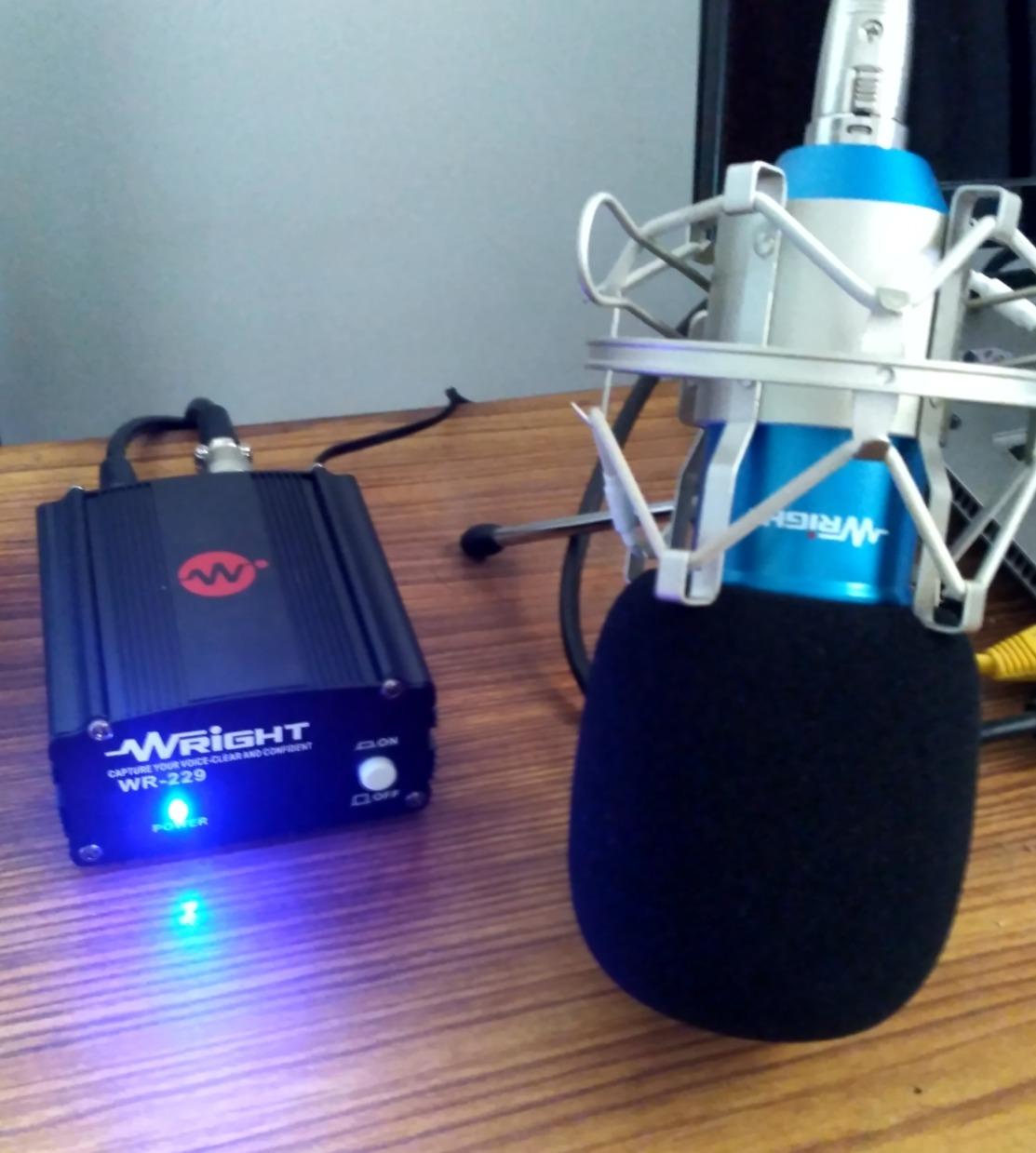 Wright WR12 USB Audio Interface inbuilt Phantom Power Supply Preamp ...