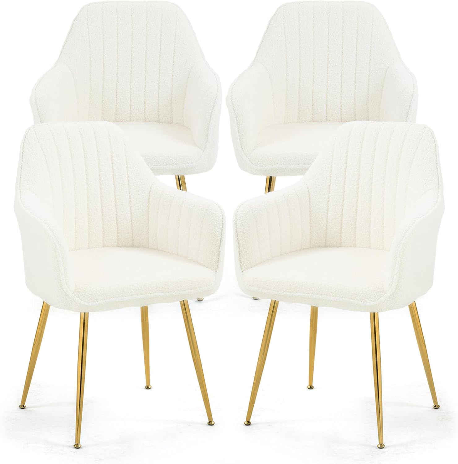 Amazon.com - AVAWING Modern Dining Room Accent Arm Chairs Set of 4 ...