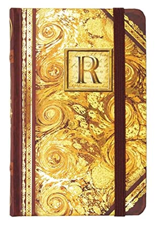 Punch Studio Mini Notebook with Monogram, R: 0802126555743: Amazon.com ...