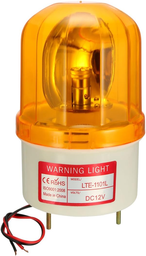 Amazon.com: uxcell LED Warning Light Bulb Rotating Flashing Industrial ...