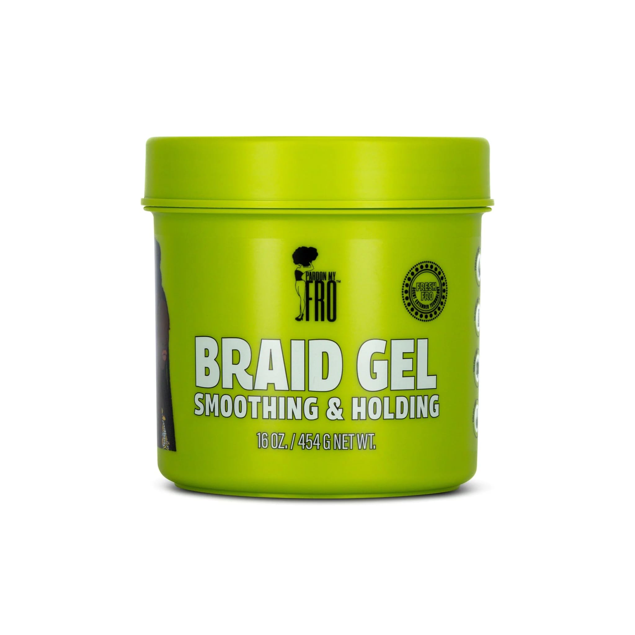 Amazon.com : Pardon My Fro Braiding Gel - Smoothing & Holding Hair Gel ...