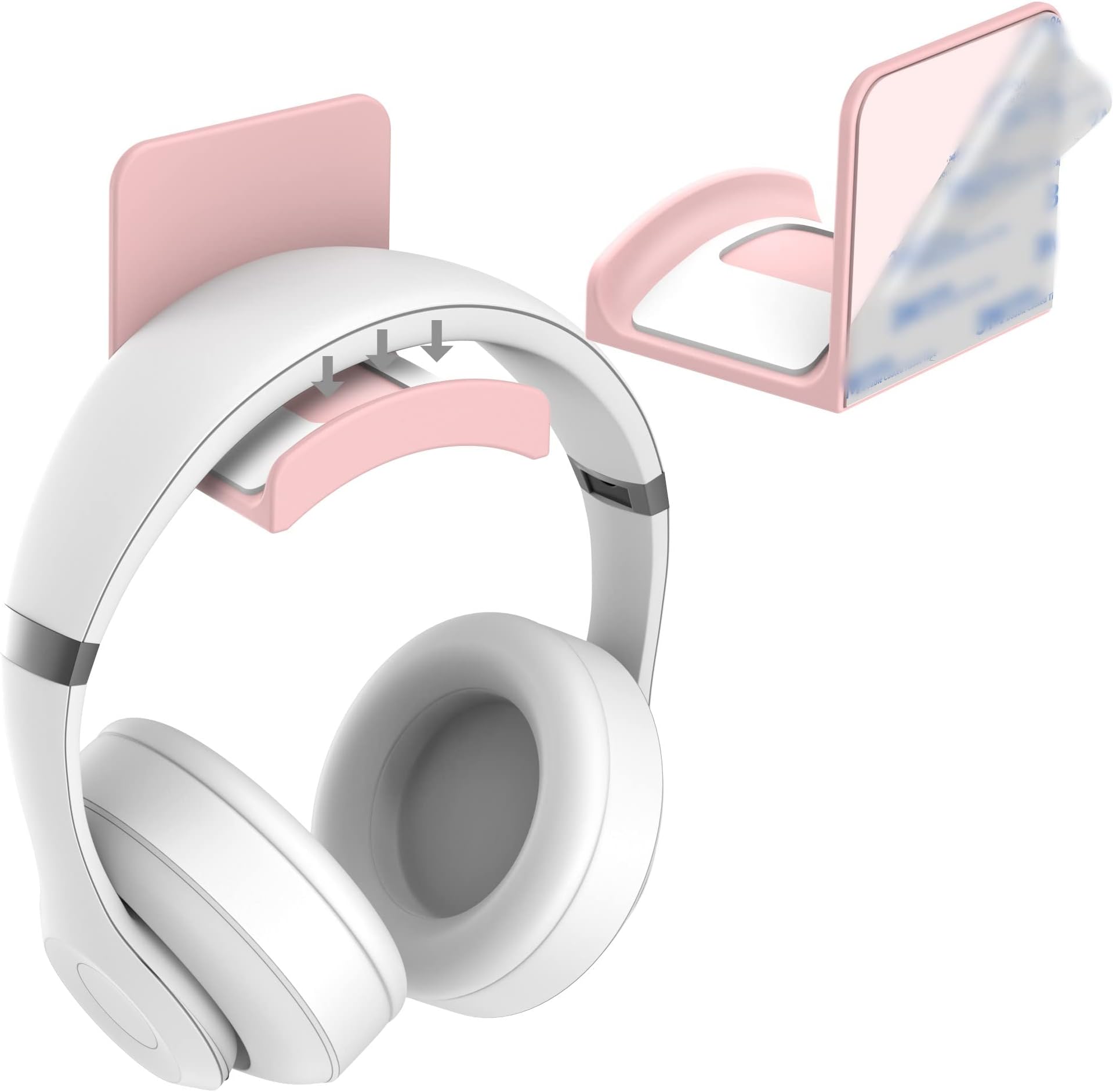 Amazon.com: HomeMount Headphone Stand Headset Holder - Adhesive Gaming ...