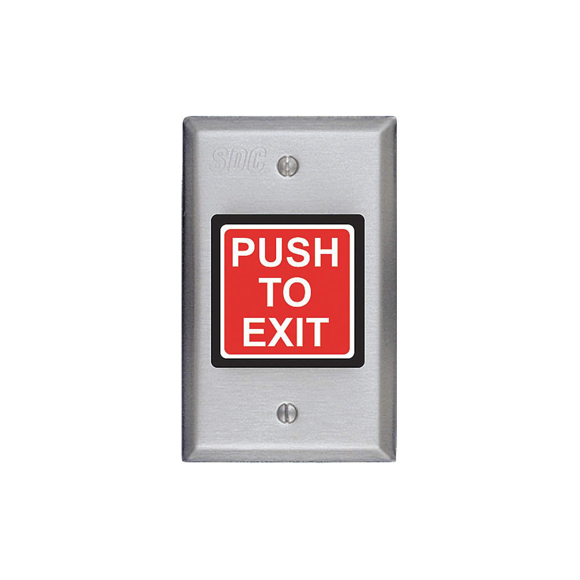 Sdc 422U Push to Exit Button, 2-7/8 in.W, Momentary: Amazon.com ...