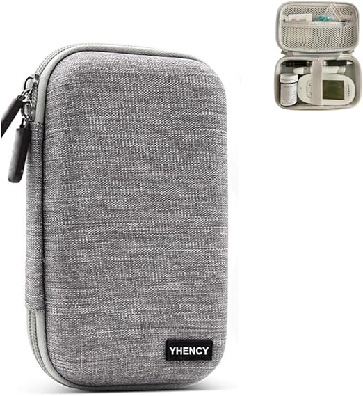 Amazon.com: Hard Shell Diabetic Supplies Bag Carrying Case Organizer ...