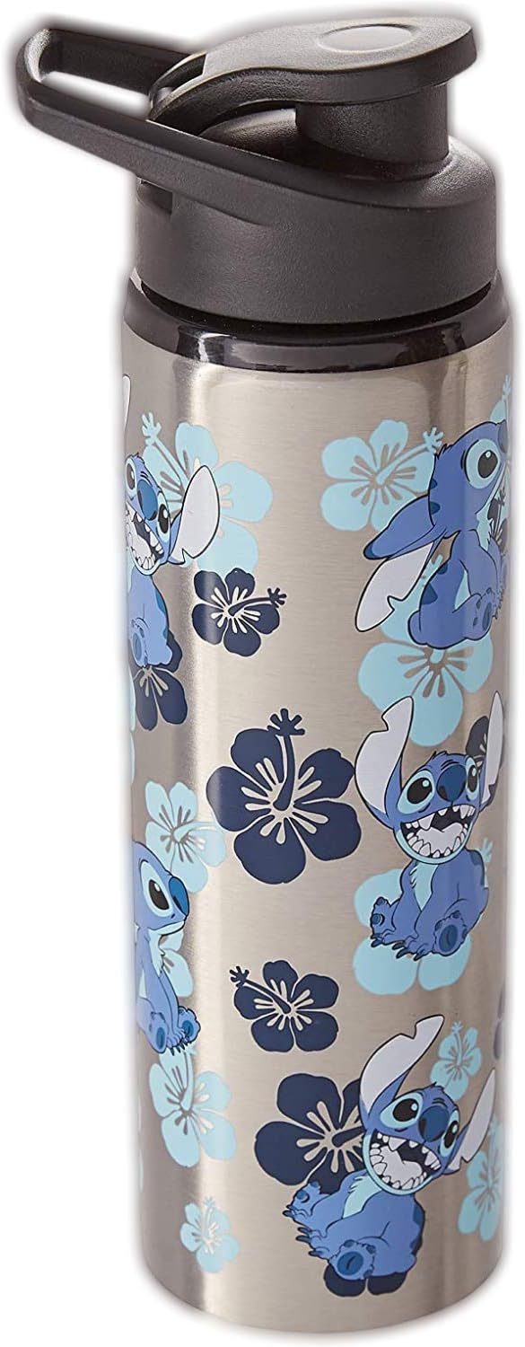 Amazon.com: Bioworld Disney Animated Movie Stitch 24 Oz. Plastic Water ...
