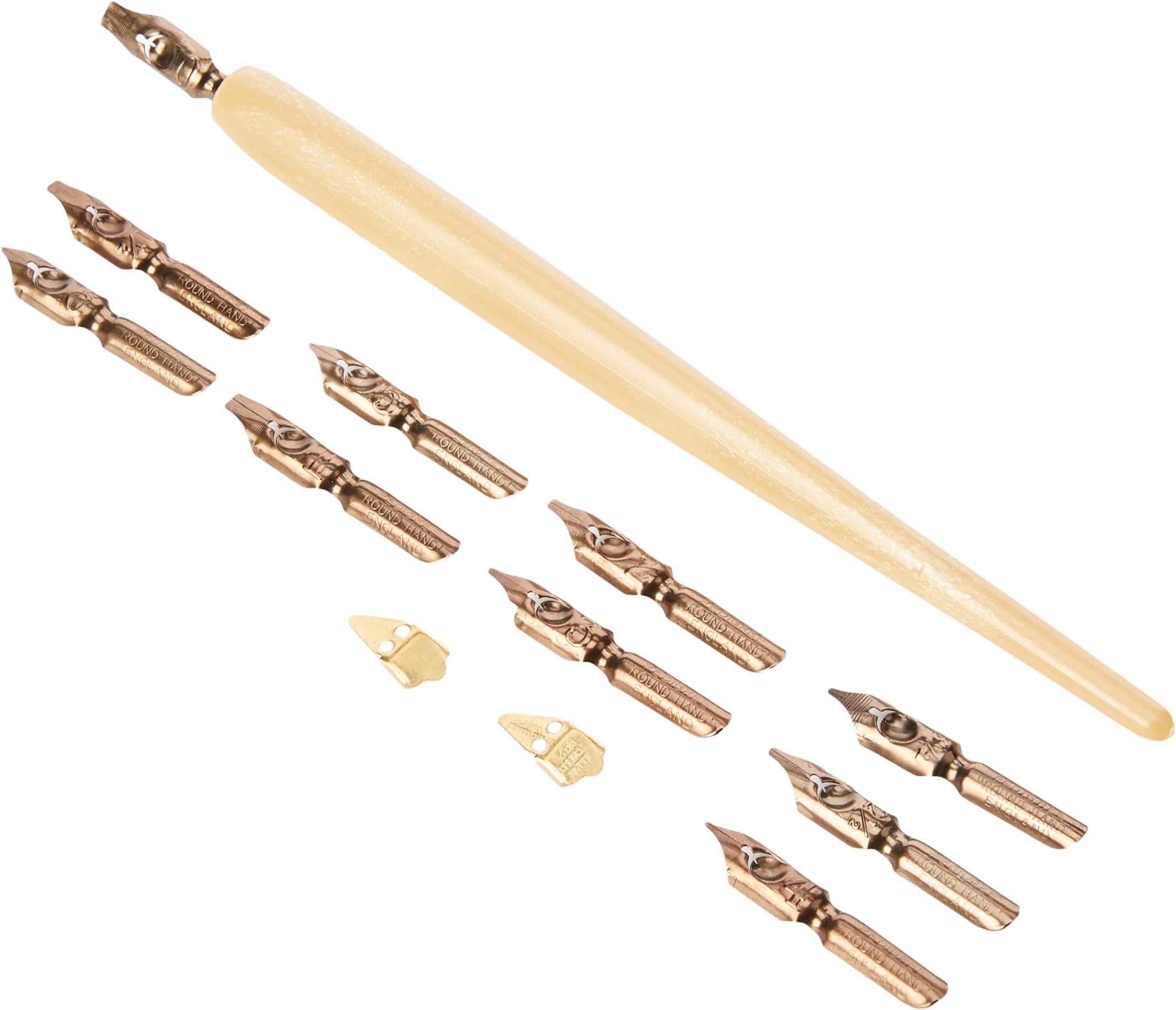 William Mitchell Calligraphy Dip Pen Nib Set - Roundhand Selection Box ...
