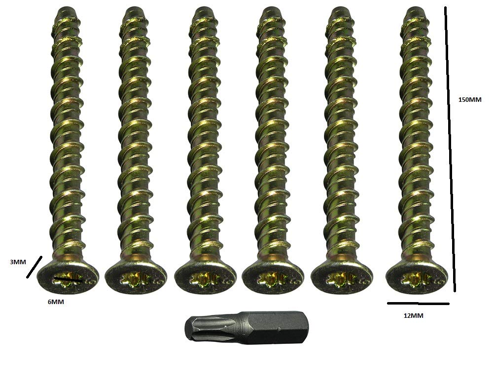 M8 X 150Mm Genuine Thunderbolt Masonry Concrete Anchor, 45% OFF