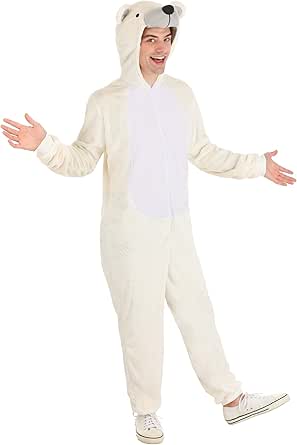 Amazon.com: Fun Costumes - Adult Polar Bear Onesie Costume | Unisex ...