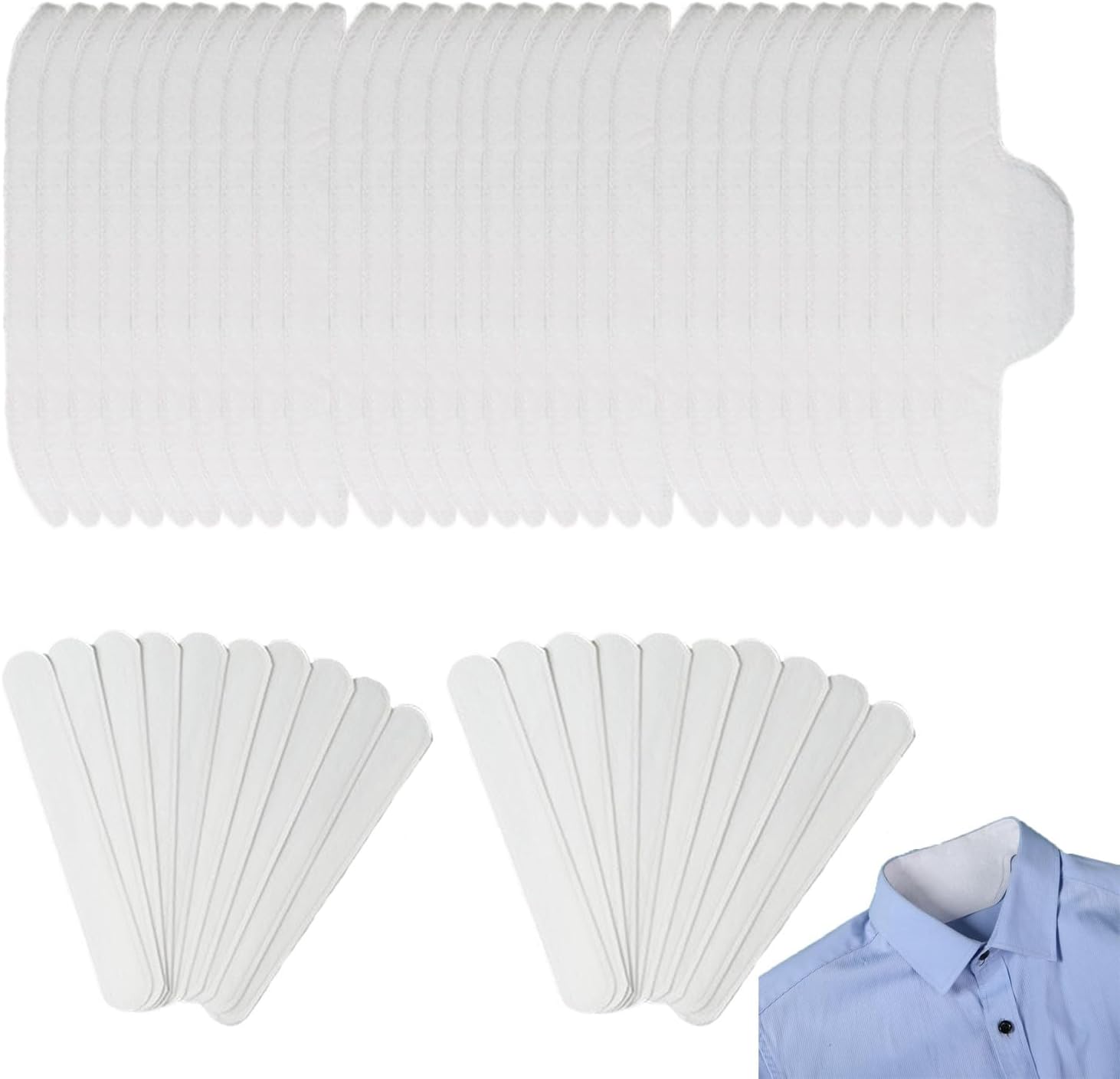 Amazon.com : ArrErr 50 Pack Disposable Collar Protector Sweat Pads ...