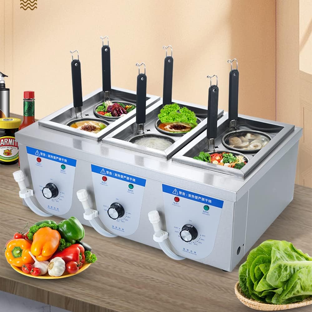 Amazon.com: MNSSRN Spaghetti Cooker, Stainless Steel Electric Noodle ...