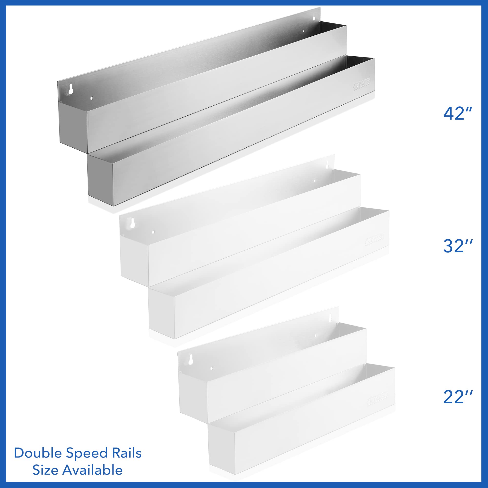 Snapklik.com : 42-inchDouble Tier Speed Rail -Stainless SteelLiquor ...