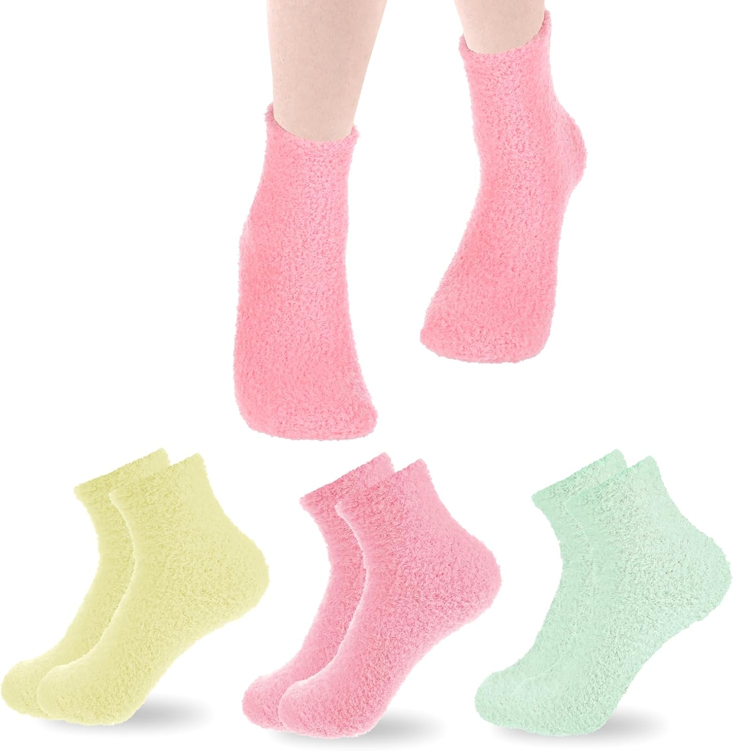 Amazon.com : 3 Pairs Aloe Infused Socks for Women Moisturizing, Aloe ...
