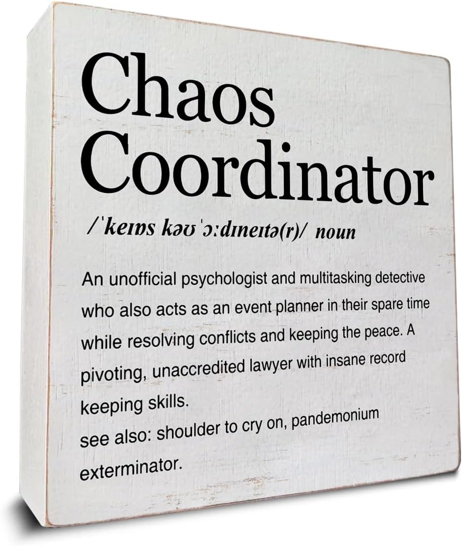 Amazon.com: Chaos Coordinator Gifts Chaos Coordinator Definition Art ...