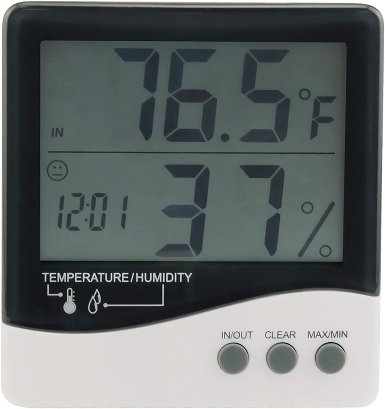 Amazon.com : Grower's Edge Large Display Thermometer/Hygrometer ...