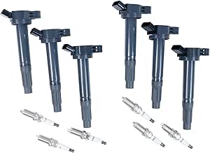 Amazon.com: Dowfane Ignition Coil & Spark Plug Pack 6pcs UF487 90919-A2007 Compatible with ...