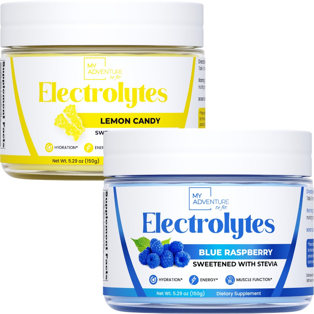 Amazon.com: My Adventure to Fit Electrolytes - Blue Raspberry + Lemon ...