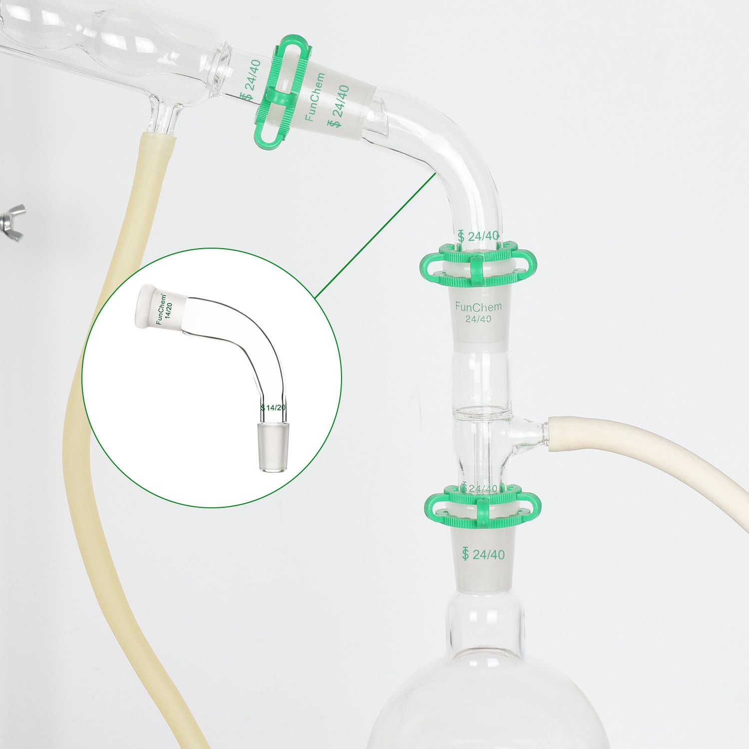 Glass Tips For Joints Borosilicate Glass Distillation Adapter ...