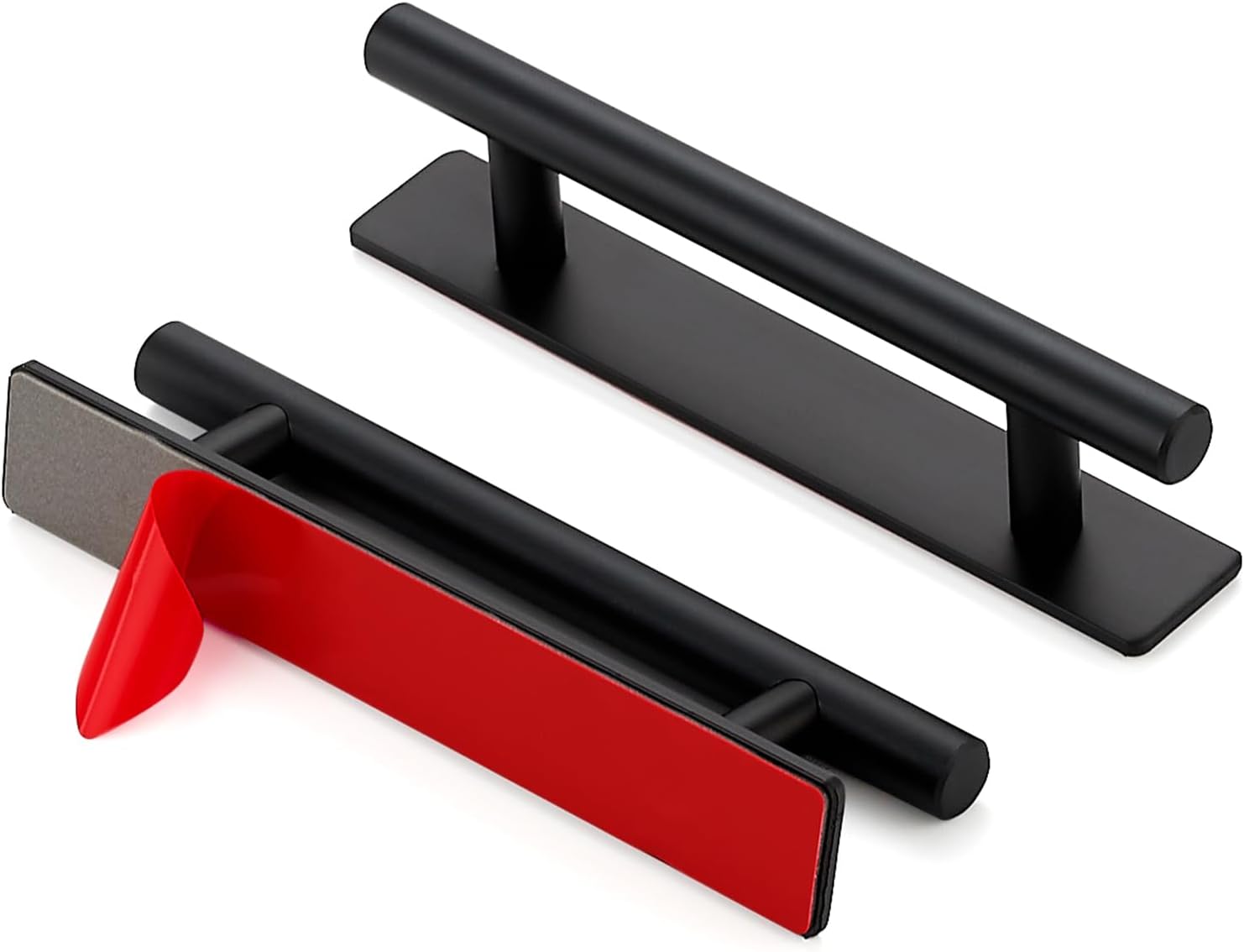 Self-Stick Instant Cabinet Drawer Handles Pulls - 2pcs Aluminum Alloy ...