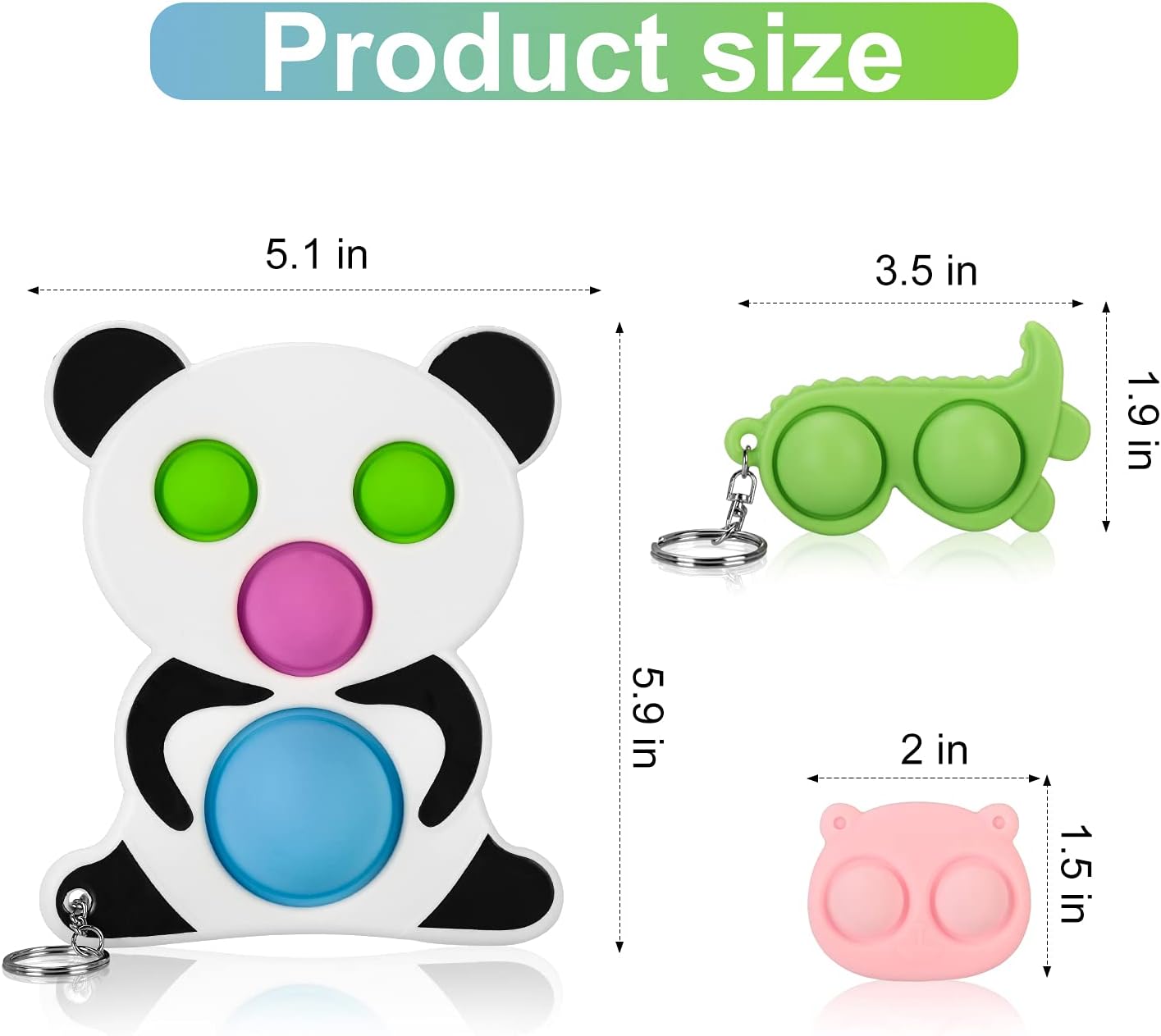 uBook 3 Pack Fidget Toys Set Simple Dimple Fidget Toy Simple Dimple Toy ...