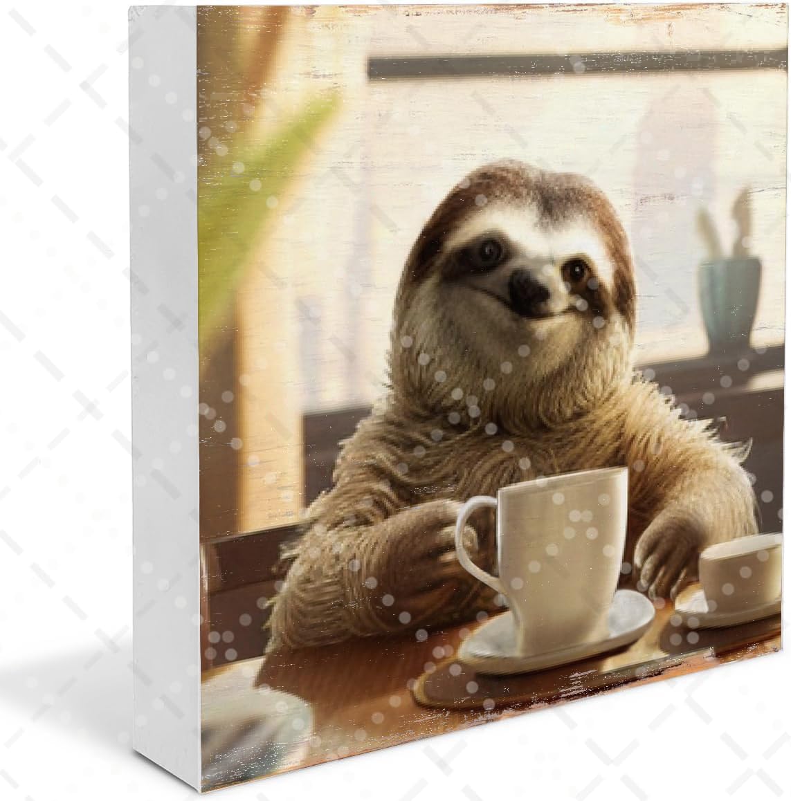 Amazon.com: Sloth Decor Sloth Gifts Funny Wooden Box Sign Table Decor ...