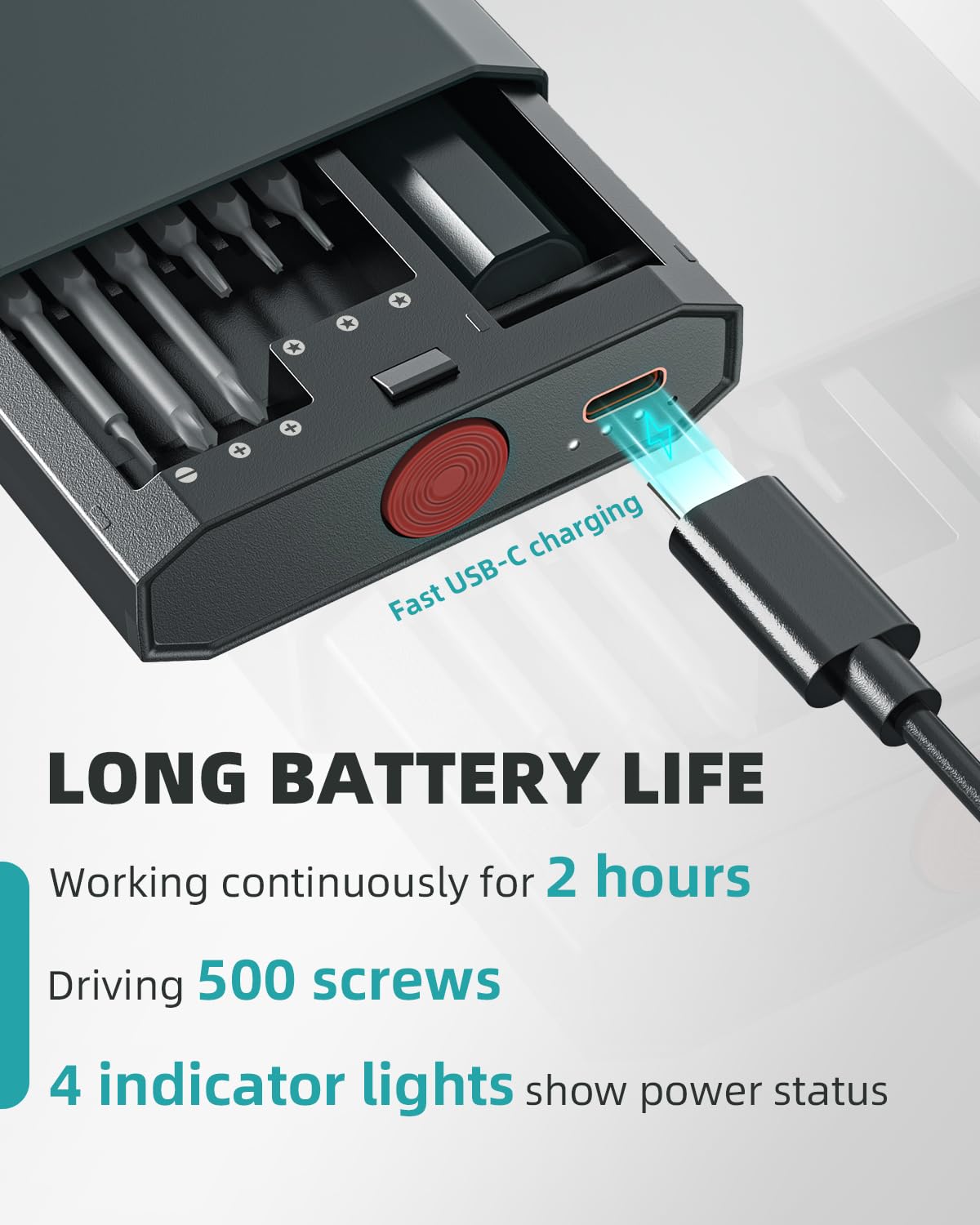 Snapklik.com : Mini Electric Screwdriver 48-in-1 Magnetic Bits ...
