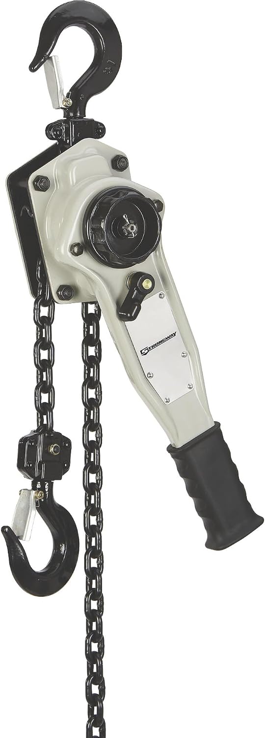 Amazon.com: Strongway Heavy-Duty Manual Lever Chain Hoist -2200-Lb ...