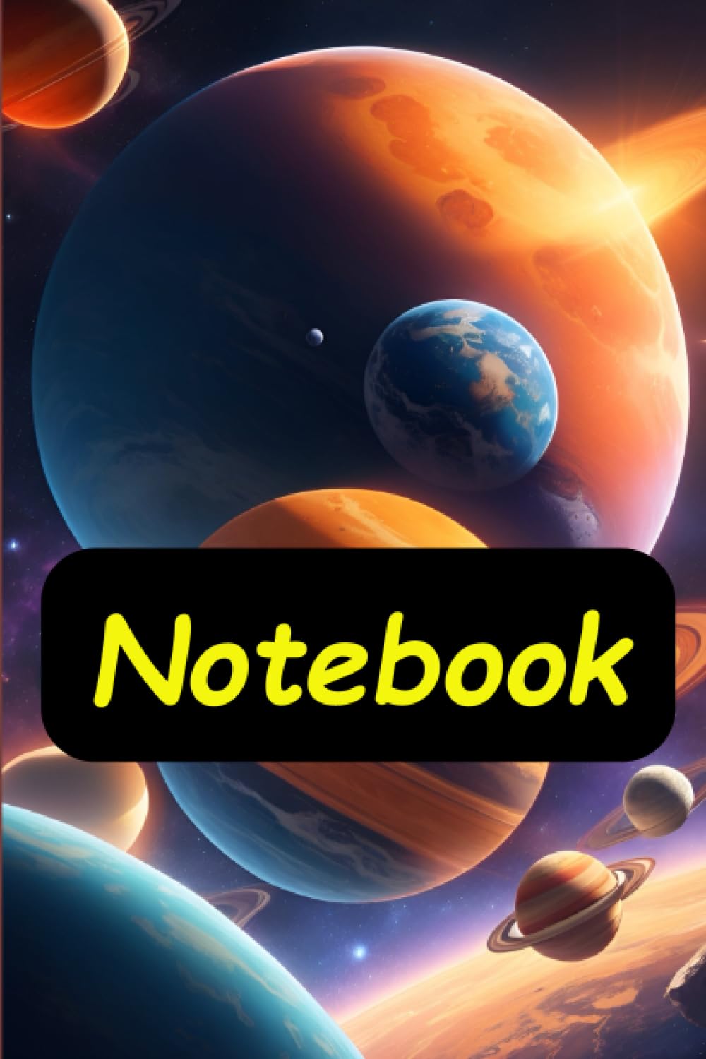 Planet Notebook: New Planet Notebook 120 Lined Pages, Planet Cover, 6 x ...