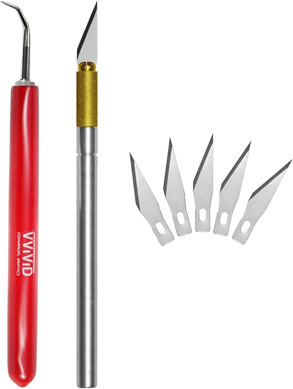 Amazon.com: VViViD Comfort Stainless Steel Craft Weeding Tool + 6pcs ...