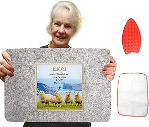 Amazon.com: Wool Pressing Mat for Quilting - 24 x 17in Wool Ironing Mat ...