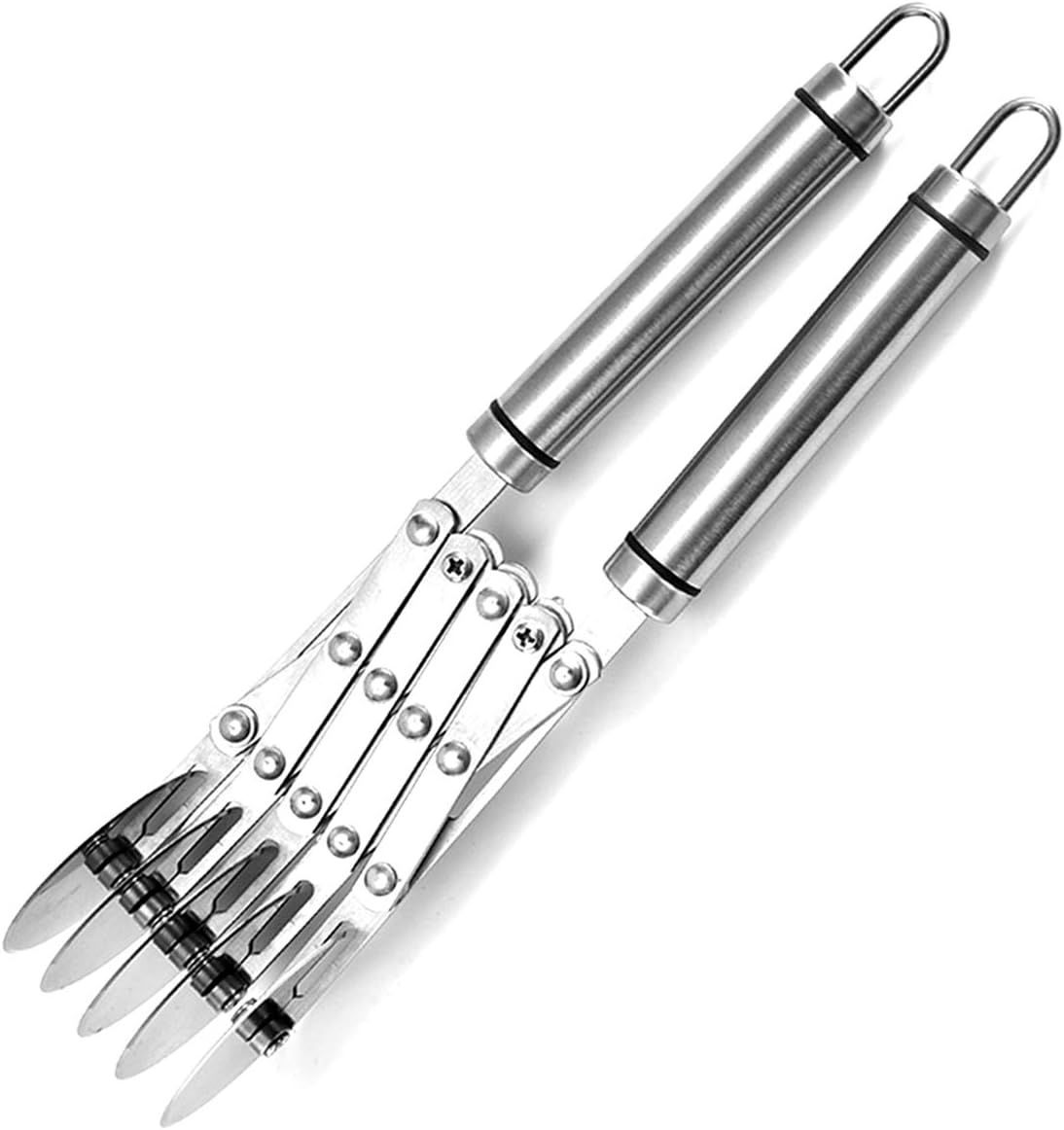 Amazon.com: 5 Wheel Pastry Cutter with Handle Stainless Steel Double ...