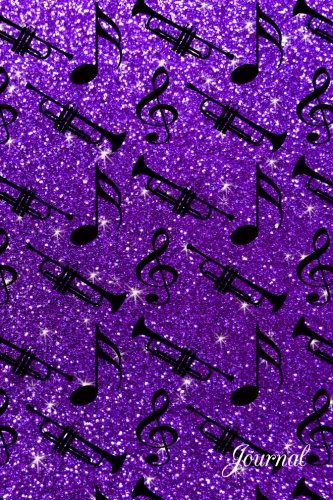 Purple Sparkly Music Notes