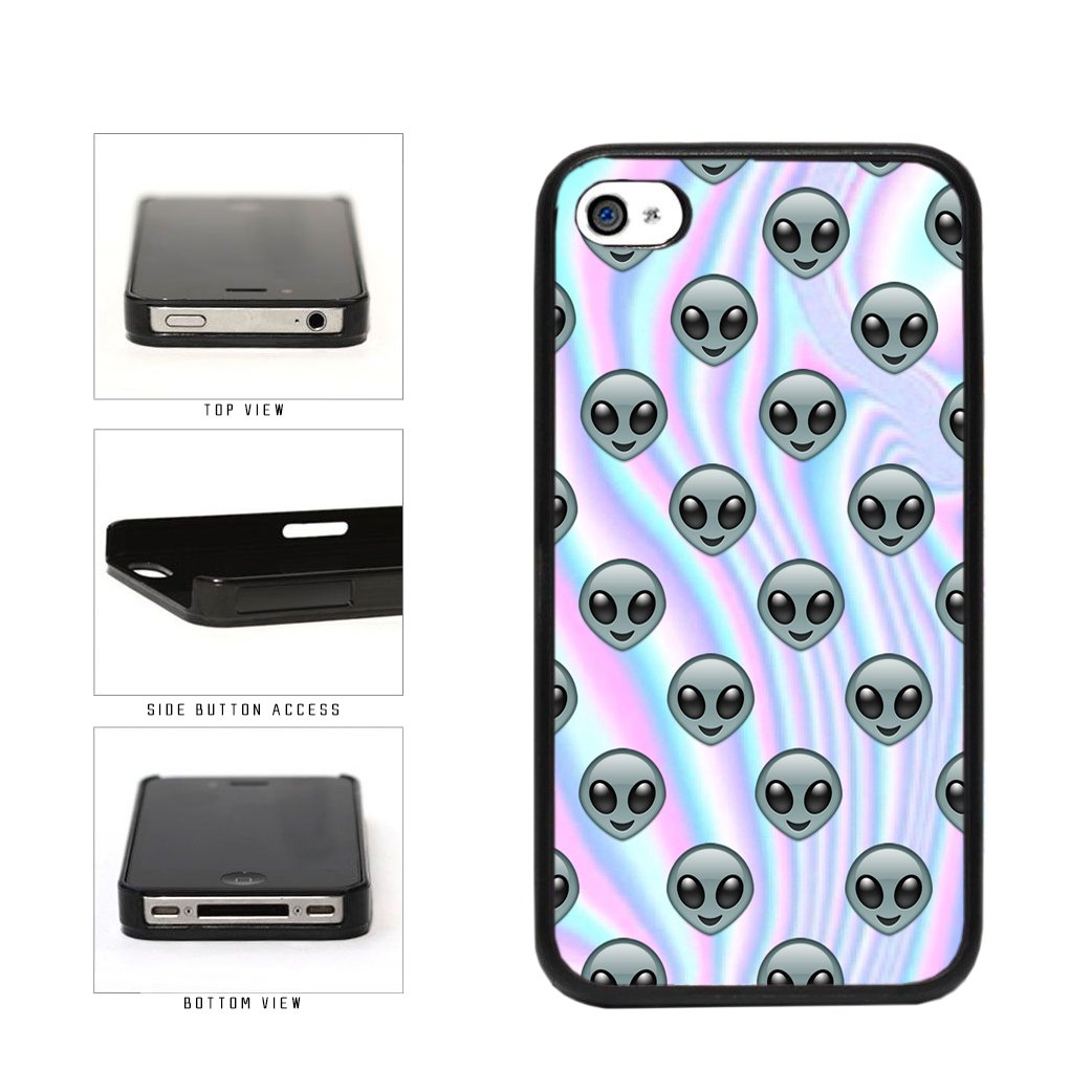 BleuReign(TM) Funny Smiley Face Alien Emoji On Trippy Background ...