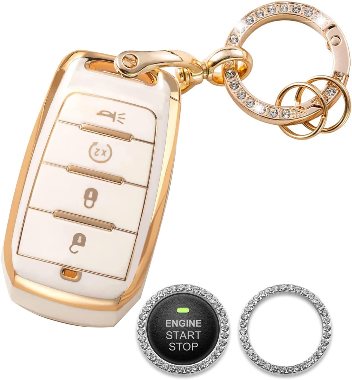 Amazon.com: Homaupt for Dodge Key Fob Cover Compatible with 2019-2022 ...
