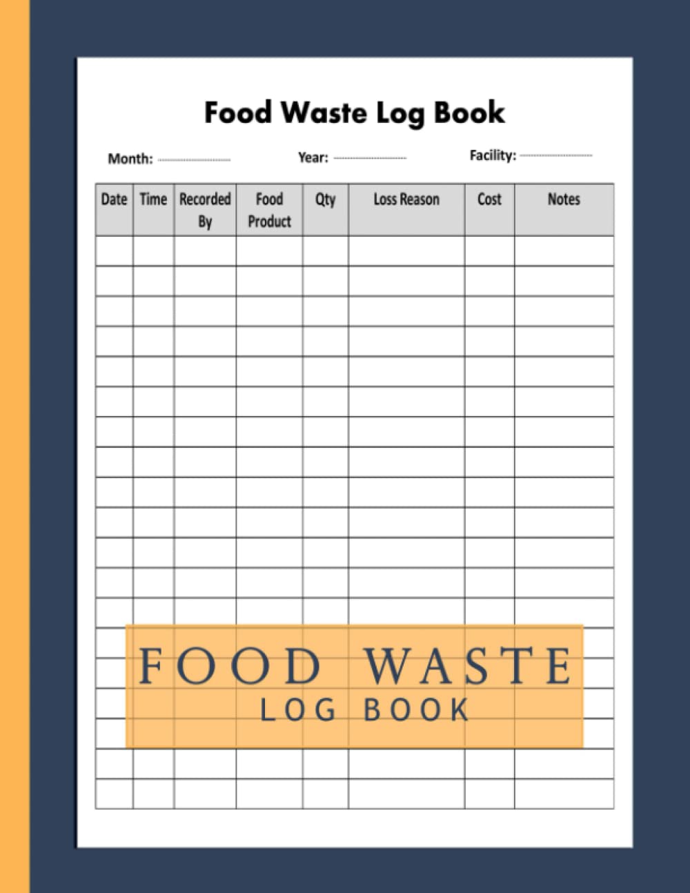 Food Waste Log Sheet Printable Food Tracker Printable | Room Surf