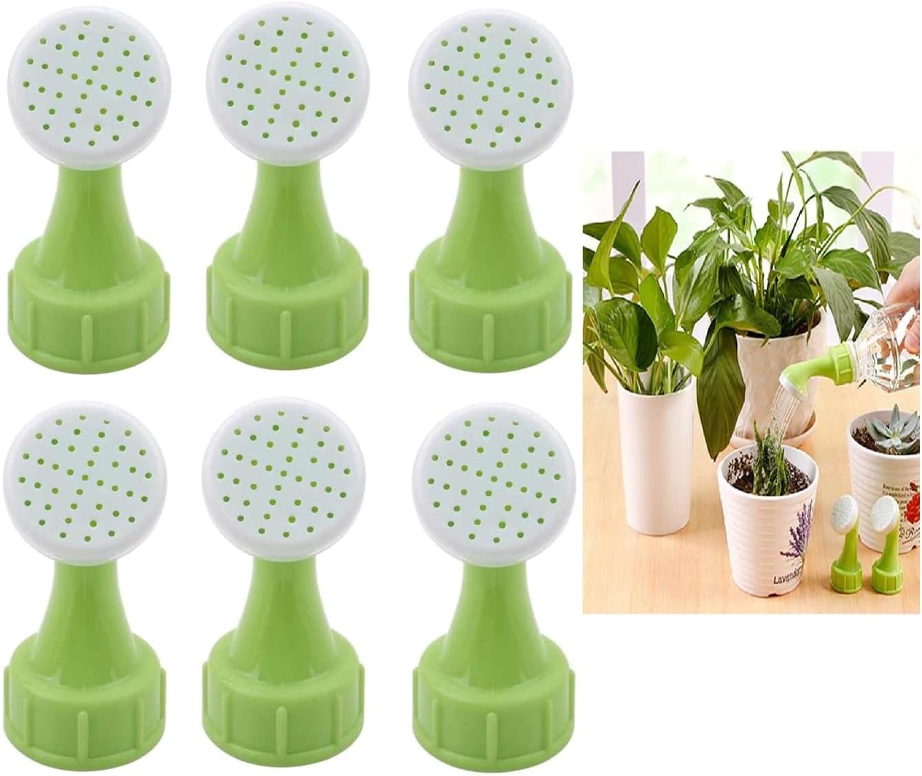 6 Pack Bottle Top Sprinkler DIY Small Watering Can Plastic Plant ...