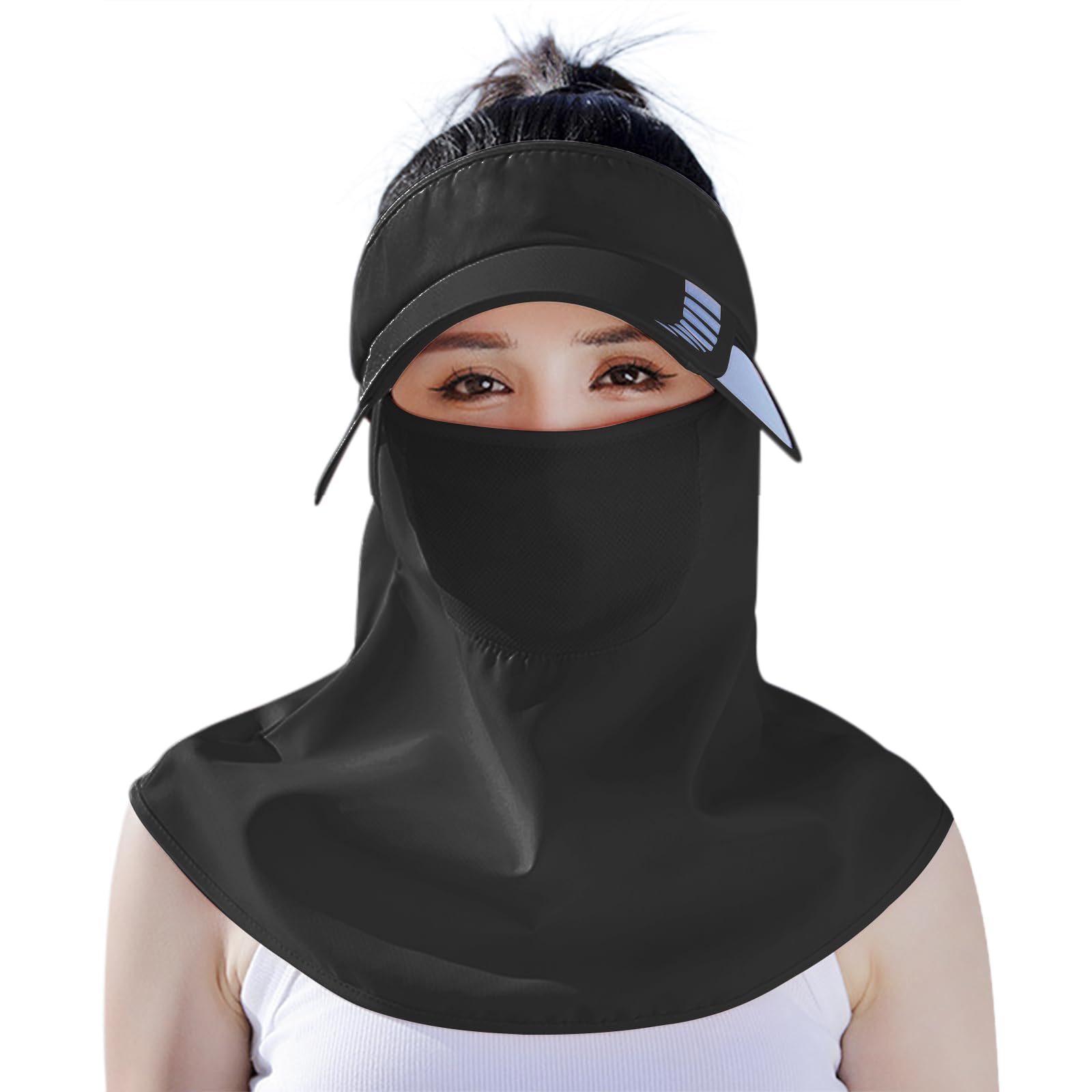 Snapklik.com : Unisex Retractable Brim Sun Visor Open Top Sun Hat Cap