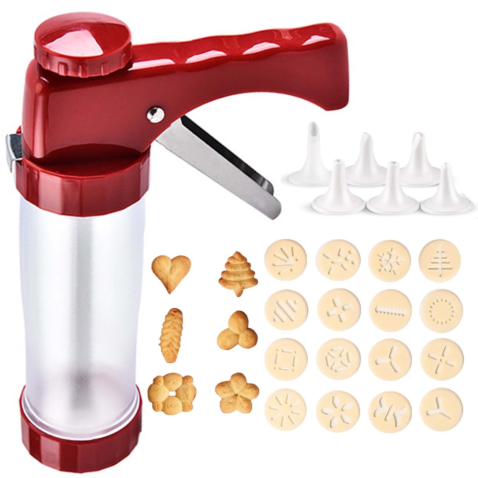 Suuker Cookie Press, Cookie Press Gun for Baking with 16 Spritz Cookie ...