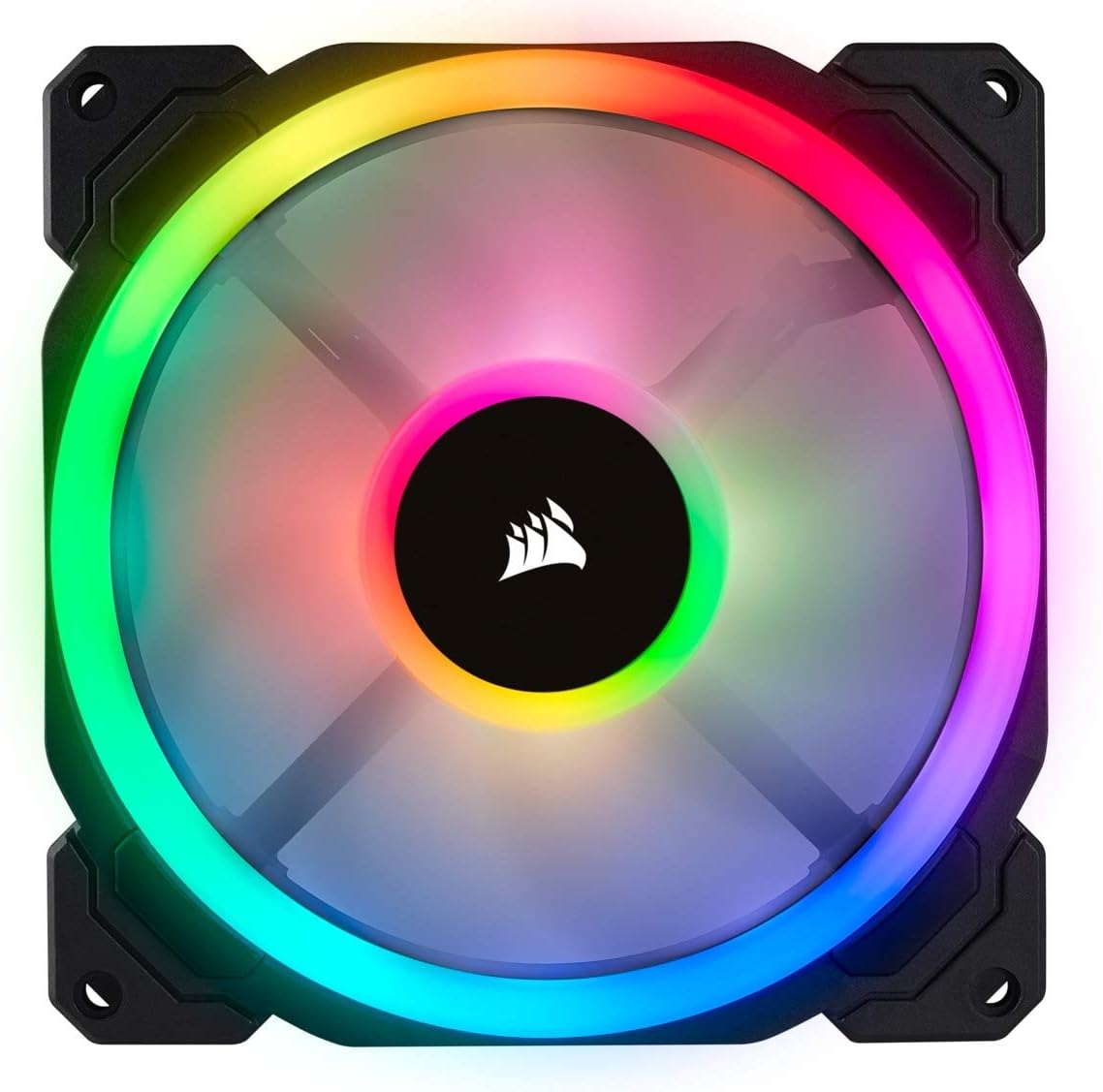 NZXT F120 RGB Core Dreierpackung – 3 × 120 mm nabenmontierte RGB-Lüfter mit RGB-Steuerung – 8 ...