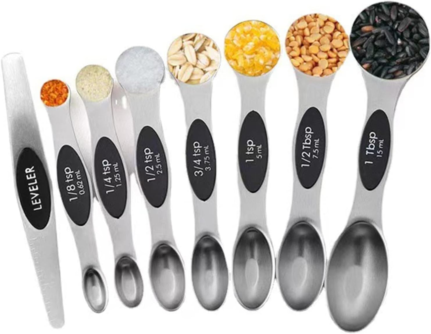 Amazon.com: Journey studio Magnetic Measuring Spoons Set Dual Sided ...
