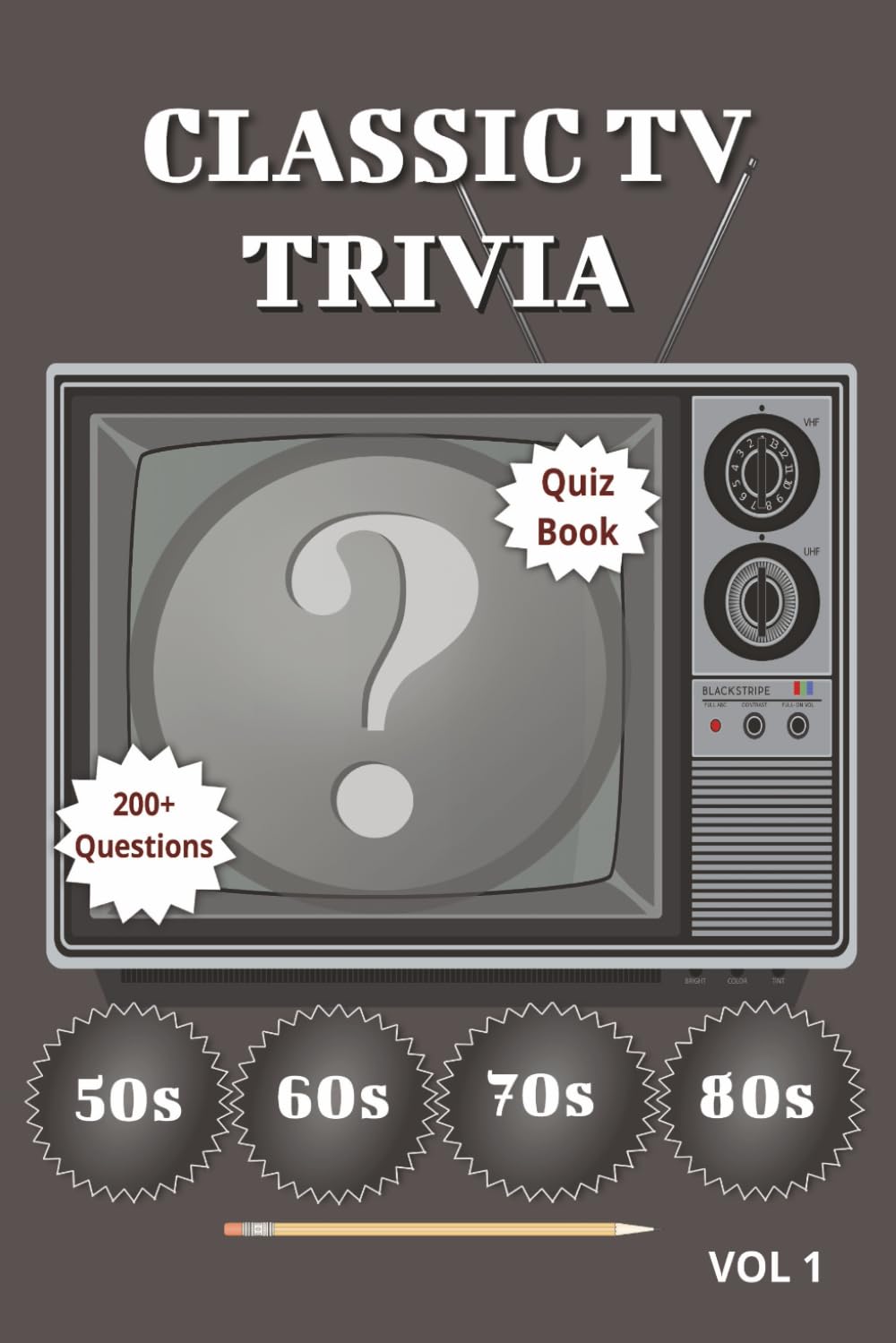 Classic TV Trivia Quiz Book: Trivia Questions with Easy to Read Print ...