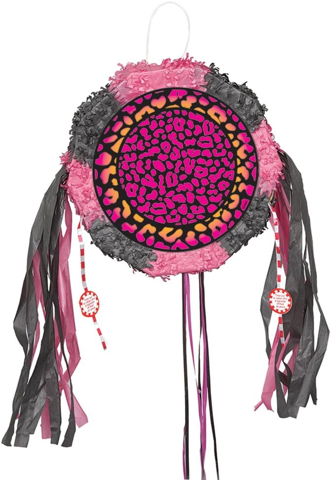 Amazon.com: Mini Pink Cheetah Print Pinata, Pull String : Toys & Games